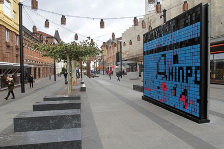 __COUNT__ "Pixel Wall" art object in Dnipro, Ukraine - 24 Nov 2020 Stock Pictures, Editorial ...