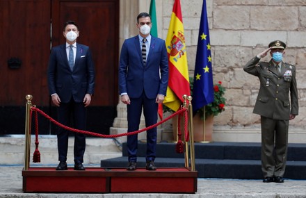 Italian-Spanish Summit in Palma de Mallorca, Spain - 25 Nov 2020 Stock ...