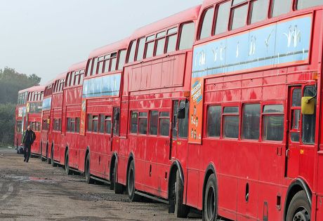 Routemaster Buses Seen Storage Tolworth Garage Editorial Stock Photo ...