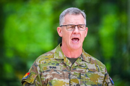 Chief Army Rick Burr Speaks Media Editorial Stock Photo - Stock Image ...