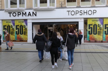 Topshop Topman On Queen Street Cardiff Editorial Stock Photo - Stock ...