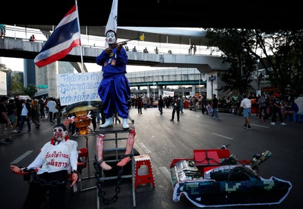 Antigovernment Protester Holds Mock Rifle Next Editorial Stock Photo ...