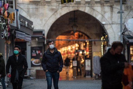 Turkish Commuters Wearing Face Masks Precaution Editorial Stock Photo ...