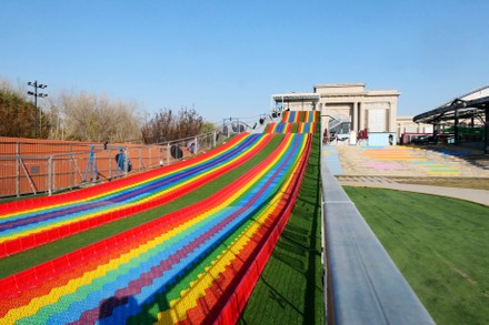 Tourists Play On Colorful Slide Nov Editorial Stock Photo - Stock Image ...