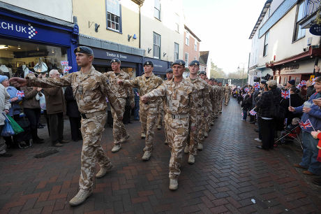 27 Squadron Raf Regiment March Through Editorial Stock Photo - Stock ...