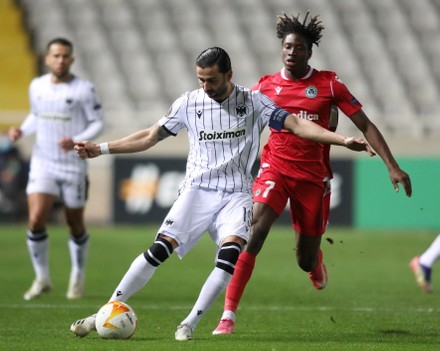Omonoia Nicosia vs PAOK FC, Cyprus - 03 Dec 2020 Stock Pictures ...