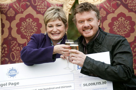 Nigel Page Partner Justine Laycock Celebrate Editorial Stock Photo ...