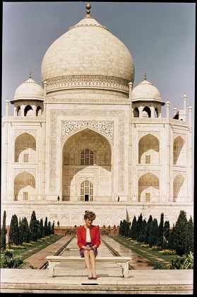 Princess Diana Pictured Taj Mahal Princess Editorial Stock Photo ...