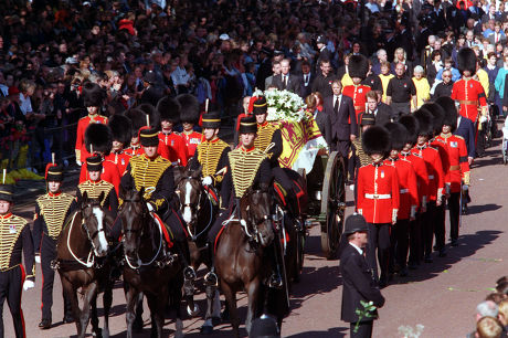Funeral Princess Diana Picture Shows Funeral Editorial Stock Photo ...