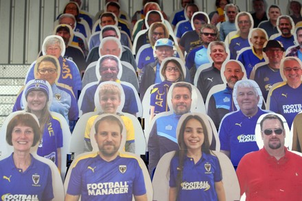 Cardboard Cut Out Fans Behind Goal Editorial Stock Photo - Stock Image ...