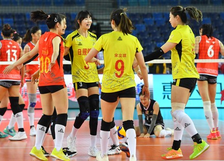 Players Shandong Team Celebrate Scoring During Editorial Stock Photo ...