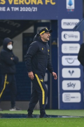 Ivan Juric Coach Hellas Verona During Editorial Stock Photo - Stock ...