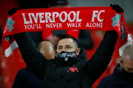 Liverpool Supporter Stands Ahead English Premier Editorial Stock Photo ...