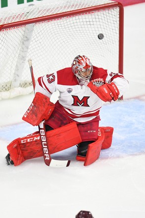 Miami Redhawks Goaltender Ben Kraws 33 Editorial Stock Photo - Stock ...