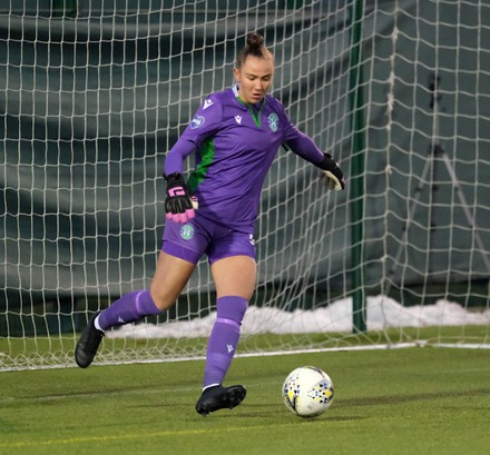 Hibernian Goalkeeper Emily Mutch During Scottish Editorial Stock Photo ...