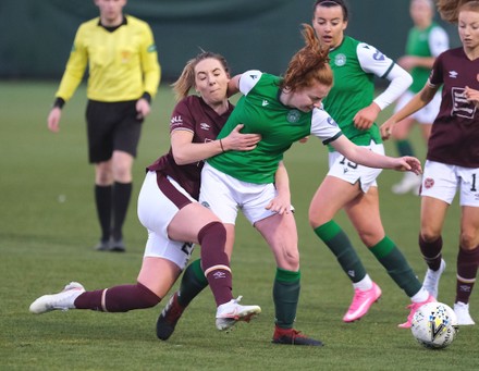 Hibernian Goalkeeper Emily Mutch During Scottish Editorial Stock Photo ...
