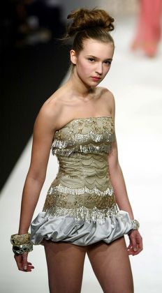 Model Displays Outfit By British Fashion Editorial Stock Photo - Stock ...