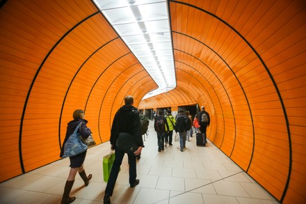 People Transit On Marienplatz Subway Station Editorial Stock Photo ...
