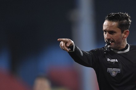 Referee Sebastian Coltescu Action During Game Editorial Stock Photo ...