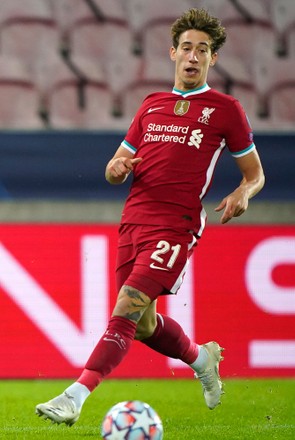 Liverpools Kostas Tsimikas Action During Uefa Editorial Stock Photo ...