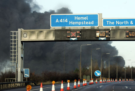 Buncefield Fuel Depot Hemel Hempstead M1 Editorial Stock Photo - Stock ...