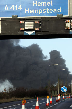 Buncefield Fuel Depot Hemel Hempstead M1 Editorial Stock Photo - Stock ...