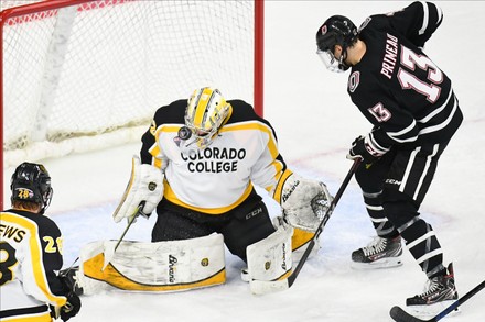 Colorado College Tigers Goaltender Dominic Basse Editorial Stock Photo ...