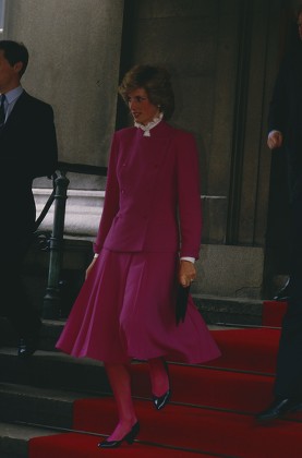 Princess Diana at Fishmonger's Hall, London, Britain - 1985 Stock ...