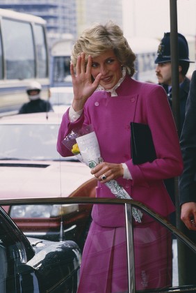 Princess Diana at Fishmonger's Hall, London, Britain - 1985 Stock ...