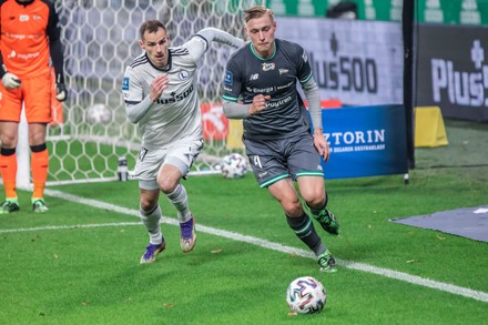 Mateusz Cholewiak Legia Kristers Tobers Lechia Editorial Stock Photo ...