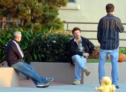 EXCLUSIVE: Sean Penn takes a breather outside his late brothers ...