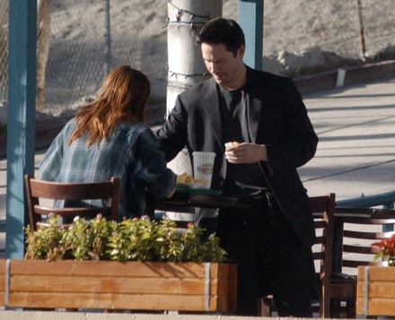 Keanu Reeves Unidentified Female Friend Spend Editorial Stock Photo ...