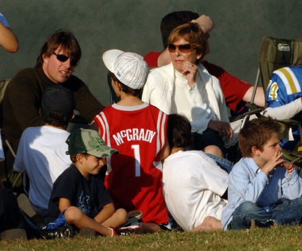Tom Cruise Accompanied By His Son Editorial Stock Photo - Stock Image ...