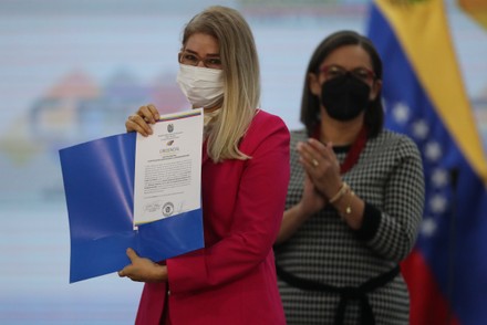 Venezuelan First Lady Cilia Flores Poses Editorial Stock Photo - Stock ...