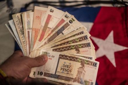 Cuban Banknotes Cuc Convertible Currency Cuba Editorial Stock Photo ...