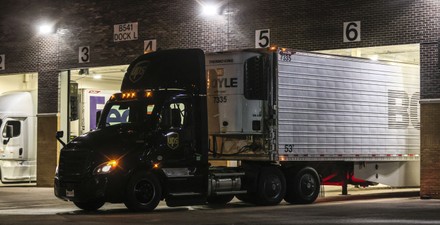 Fedex Truck Sits Loading Dock Pfizer Editorial Stock Photo - Stock ...