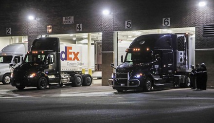 Trucks Arrive Loading Dock Pfizer Inc Editorial Stock Photo - Stock ...