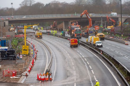 Old Datchet Road Bridge Across M4 Editorial Stock Photo - Stock Image ...