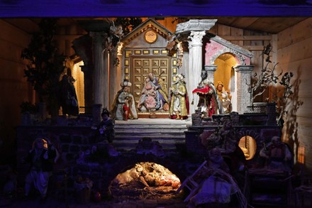 Nativity Scenes Displayed During Opening Exhibition Editorial Stock ...