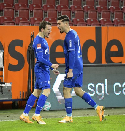 Celebration Cotainer Jonas Scheuermann Fc Augsburg Editorial Stock ...