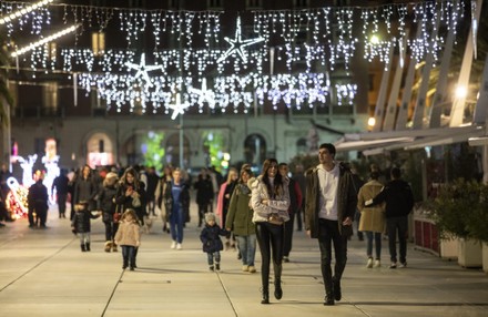 Christmas decorations, Split, Croatia - 12 Dec 2020 Stock Pictures ...