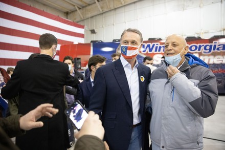 Senator David Perdue Greets Supporters Rally Editorial Stock Photo ...