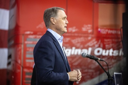 Senator David Perdue Speaks Rally Peachtree Editorial Stock Photo ...