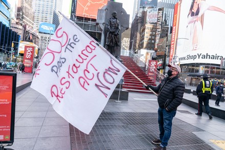 Hundreds Restaurant Owners Workers Rally Times Editorial Stock Photo ...