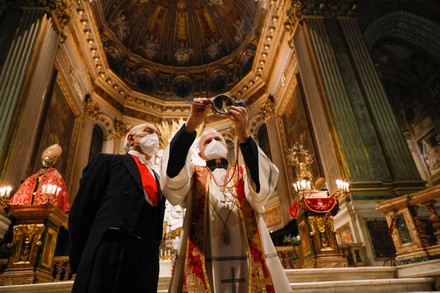 Liquefaction of the blood of Saint Januarius, Naples, Italy - 16 Dec ...