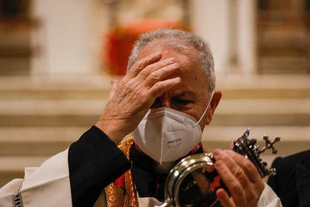 Liquefaction of the blood of Saint Januarius, Naples, Italy - 16 Dec ...