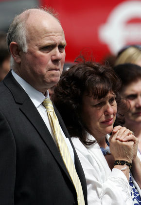 Barry Mizen Margaret Mizen Attending Funeral Editorial Stock Photo ...