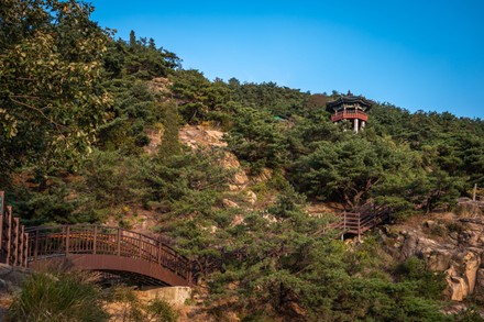 Elevated View Seoul Seeen Youngma Mountain Editorial Stock Photo ...