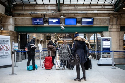 People Enter Boarding Area Eurostar Terminal Editorial Stock Photo ...