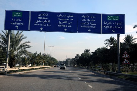 Traffic Signs Point Districts Heavily Fortified Editorial Stock Photo ...
